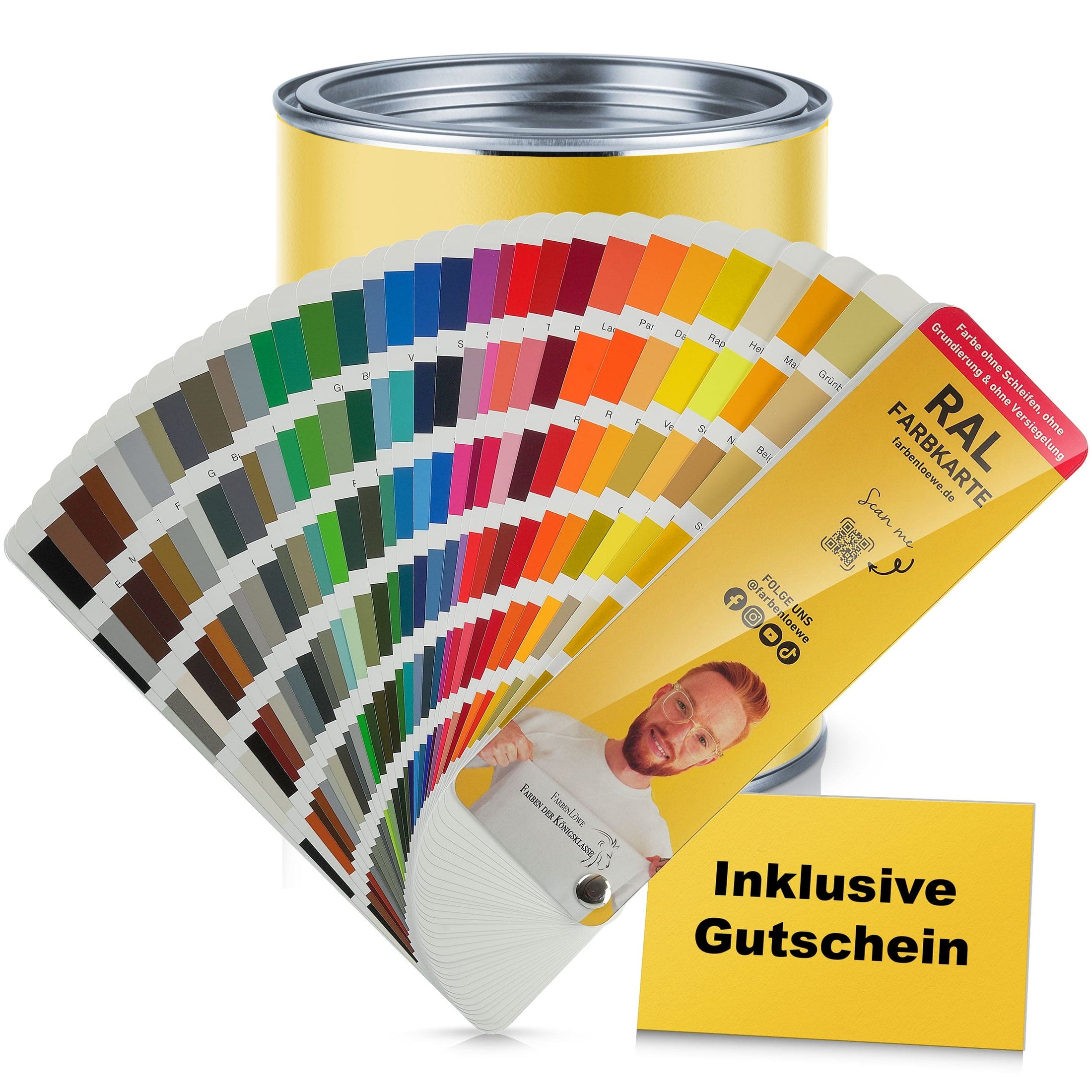 Farben Löwe RAL Farbfächer mit Bonusgutschein - Farbmuster - Farbkarte